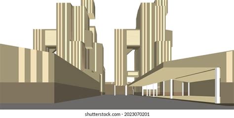 건축 프로젝트의 3d 그림 스톡 벡터로열티 프리 2023070201 Shutterstock