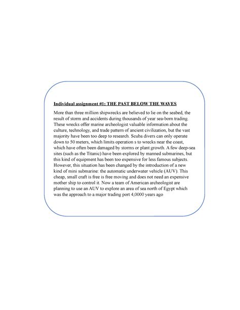 Academic Writting 2 Paraphrasing Assignment Individual Assignment