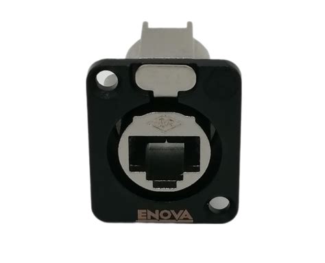 Rj45 Chassis Connector Feedthrough Cat6a Chassis Connector Rj45 Black Enova Solutions Ag