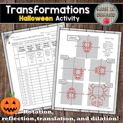 Transformations Halloween Activity