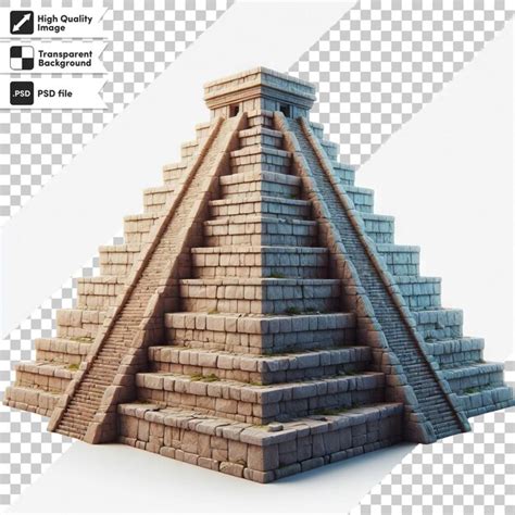 Premium Psd A Pyramid Made Of Bricks With A Pyramid On It