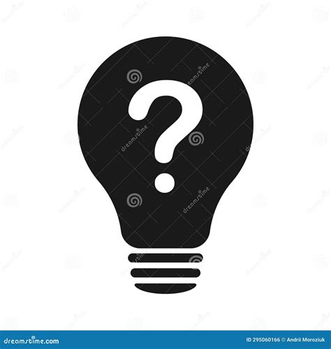A Question Light Bulb Illustration Stock Vector Illustration Of Power Lamp 295060166