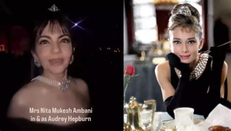 Nita Ambani Turns Audrey Hepburn For Halloween Opts For Fringes