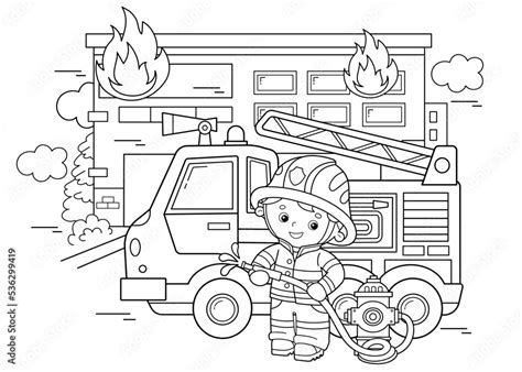 Fireman Coloring Page