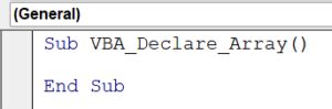 VBA Declare Array Excel Step By Step Examples How To Use