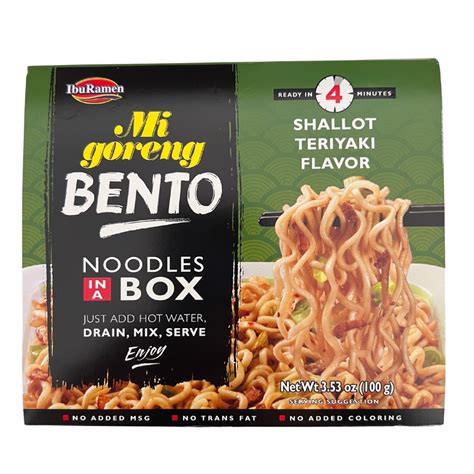 Iburamen Mi Goreng Bento Noodles In A Box Shallot Teriyaki 100g Bb 3