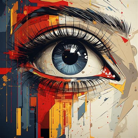 Premium Ai Image Mesmerizing Abstract Illustrations With Geometric Shapes