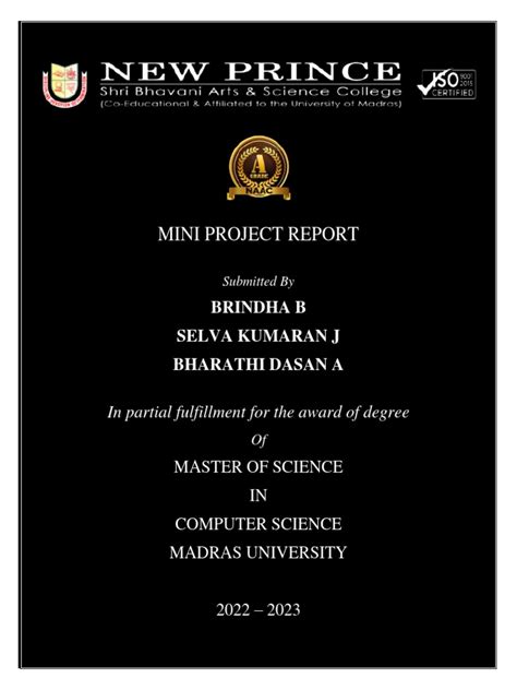Mini Project Report Pdf Html Html Element