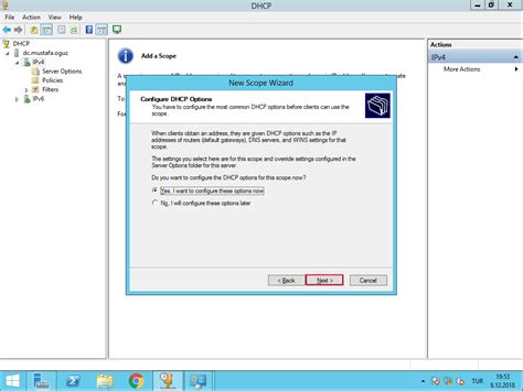 Dhcp Server Ile Ip Yapılandırması Scope Tanımlamak Mustafa Sabri OĞuz
