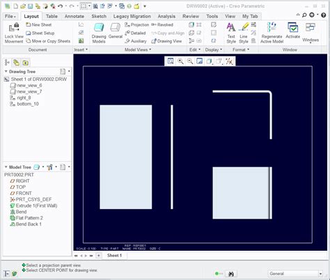 Solved Flat Pattern Sheet Metal Drawing Ptc Community