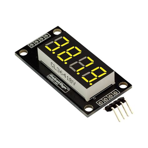 3pcs 0 36 Inch 4 Digit Led Display Tube 7 Segments Tm1637 30x14mm Yellow Decimal Point Module
