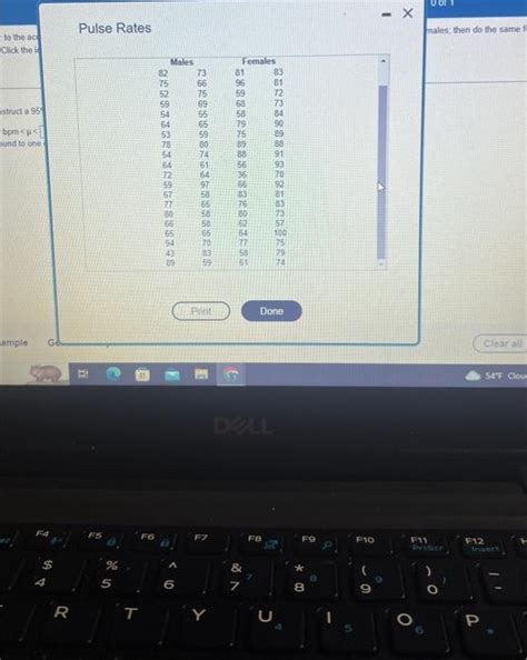 Solved Refer To The Accompanying Data Set And Construct A