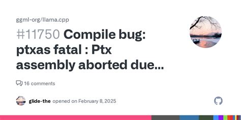 Compile Bug Ptxas Fatal Ptx Assembly Aborted Due To Errors · Issue