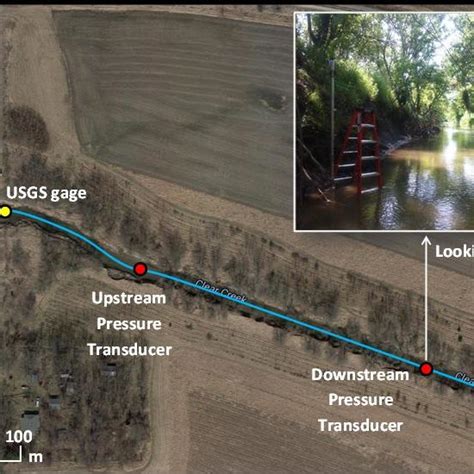 Surveyed Cross Sections At Upstream Pt And Downstream Pt Locations