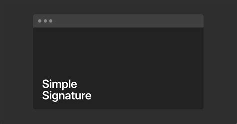 Signature Editor Simplesignature Email