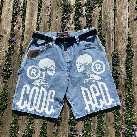 Custom Screen Printed Wrangler Jorts “38 Depop