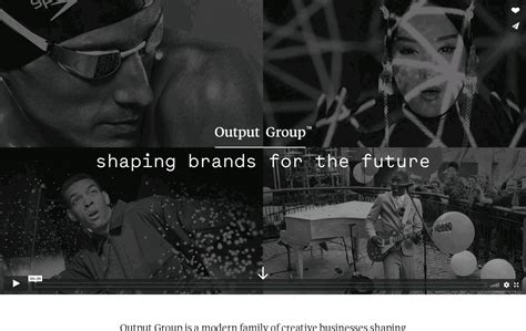 output group website is a web design inspiration