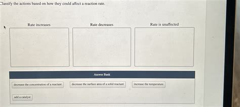 solved classify the actions based on how they could affect a