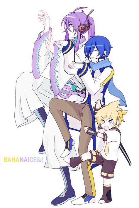 Kagamine Len Kaito And Kamui Gakupo Vocaloid And More Drawn By Lk Knock Danbooru
