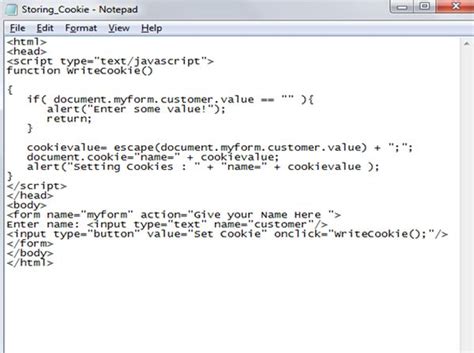 Cookies In Javascript