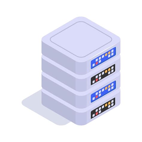 Premium Vector Take A Look At This Creatively Crafted Data Server Isometric Icon