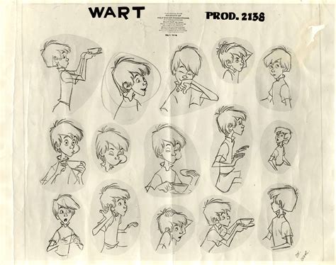 Sword In The Stone Original Production Model Sheet Wart Choice Fine Art