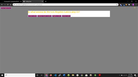 GitHub Jmorales Coding Quiz