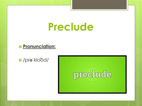Definition Prevent From Happening Make Impossible Ppt Download