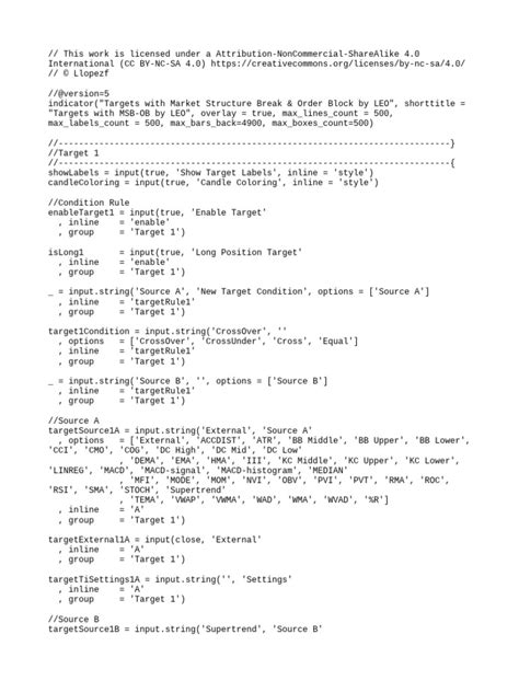 Targets With Market Structure Break And Order Block By Leo Pdf