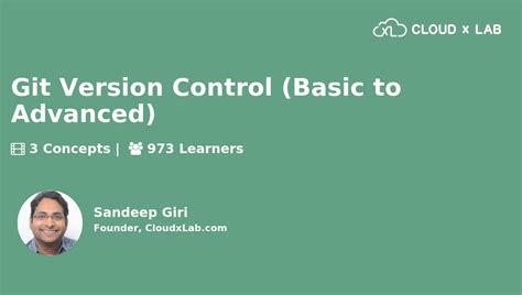 Git Version Control Basic To Advanced CloudxLab