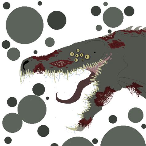 Pixilart Scp 682 Hard To Destroy Reptile By EmeraldSerpent