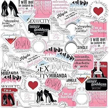 Amazon Com Sex And The City Ct Vinyl Large Deluxe Stickers Variety Pack Laptop Water