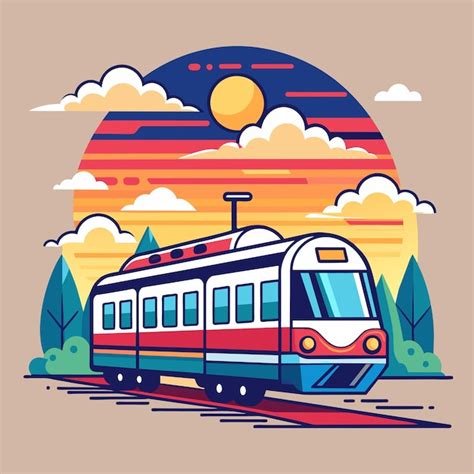 Premium Vector Train Vector Illustration