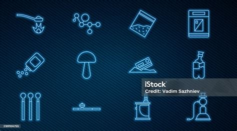 세트 라인 물 담뱃대 마리화나 흡연 봉 마약의 비닐 봉지 실로시빈 버섯 약 병 및 알약 헤로인 숟가락 코카인 신용 카드 및