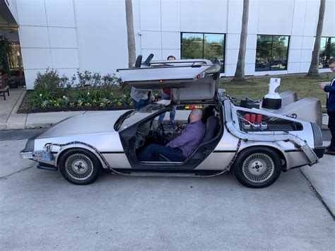 Convertible Delorean Doors Open