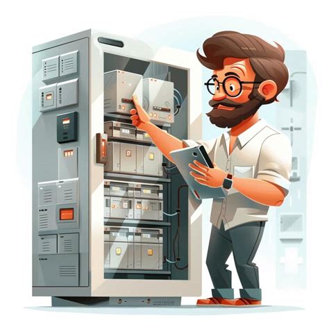 Ecommerce Manager Robotics Engineer In A Cloud Illustrated Flat Minimal Design Premium Ai