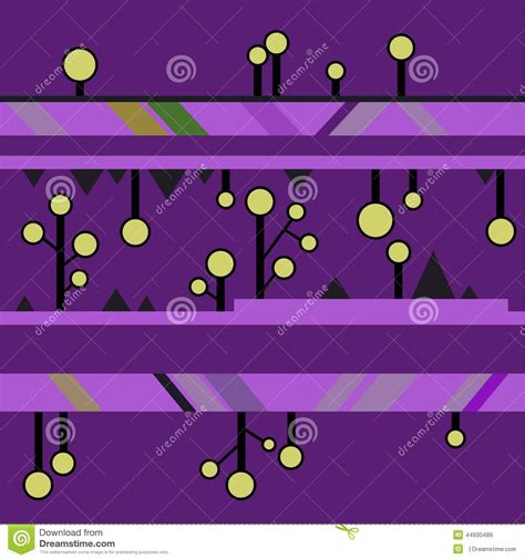 Seamless Pattern With Trees Stock Vector Illustration Of Graphic Decor 44930489