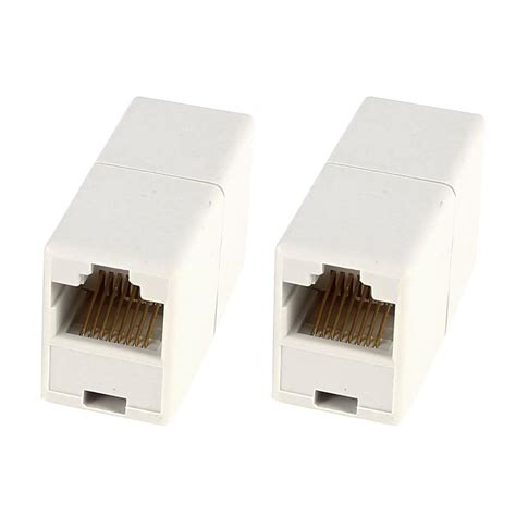 Uxcell Rj45 Connectors Coupler Female To Female 20 Pcs F F Inline