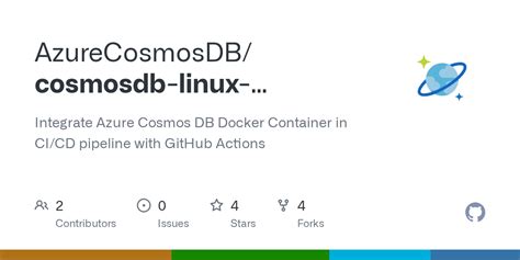 github azurecosmosdb cosmosdb linux emulator github actions