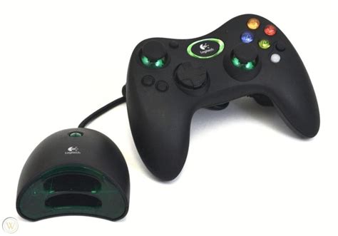 Xbox Logitech Precision Cordless Controller Large Retro Vgames