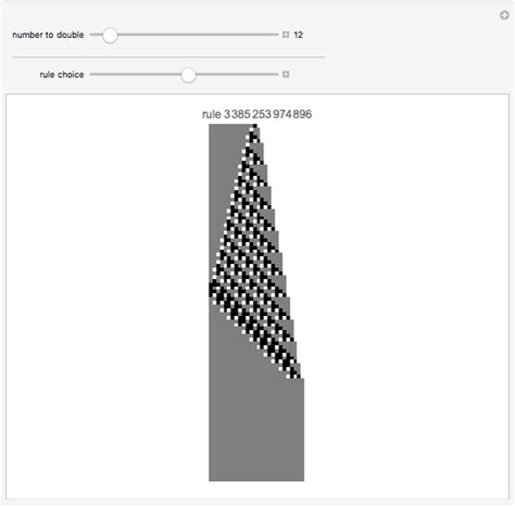 doubling cellular automata wolfram demonstrations project