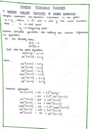 Summation Of Trigonometric Series Trigonometry And Differential Equations Studocu