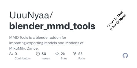 issues · uuunyaa blender mmd tools · github