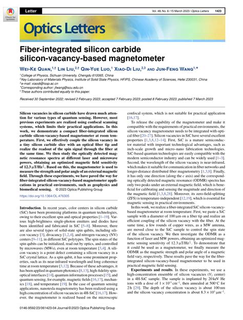 Fiber Integrated Silicon Carbide Silicon Vacancy Based Magnetometer