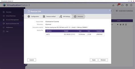 How Do I Backup And Restore The Virtual Machines In Virtualization