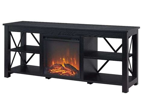 Camden And Wells Sawyer Log Fireplace Tv Stand For Most Tvs Up To 65