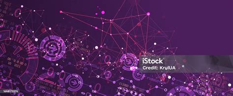 추상 기술 회로 기판 높은 컴퓨터 색상 배경입니다 콘텐츠를 위한 공간이 있는 벡터 그림 웹 템플릿 비즈니스 기술 프레젠테이션 It 지원에 대한 스톡 벡터 아트 및 기타