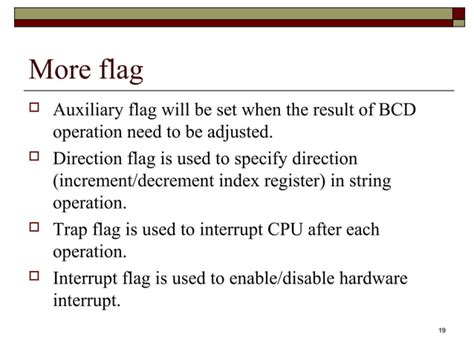8086 Instruction Set Ppt Programming Languages Computing