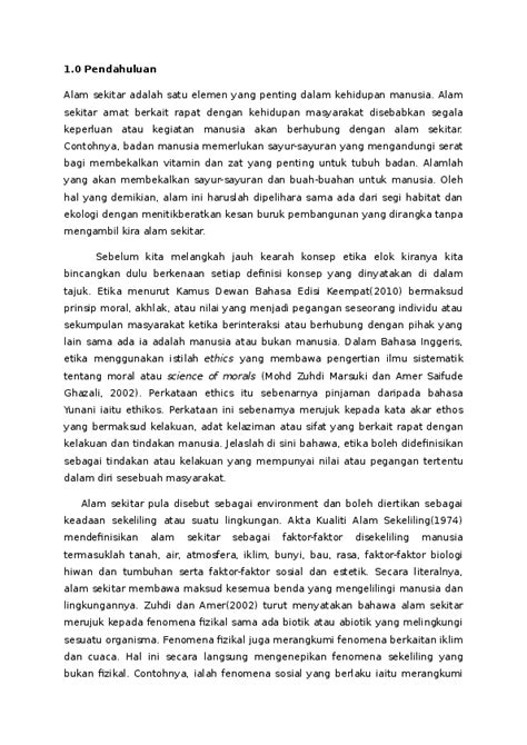 Usaha Usaha Mengekalkan Keindahan Alam Sekitar