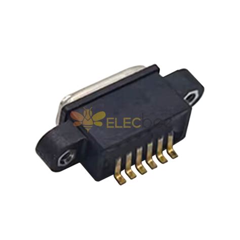 Waterproof Type C Connector Female Socket 6p Smt With Waterproof Ring